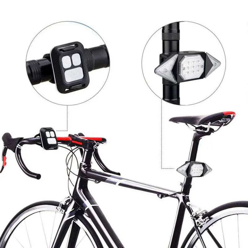 Wireless Bike Flashing Light - Strong Signal Visible 100 Meters – Bike ...